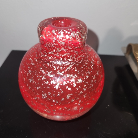 Murano | Art | Vintage Murano Art Glass Ruby Red Perfume Bottle Layered ...